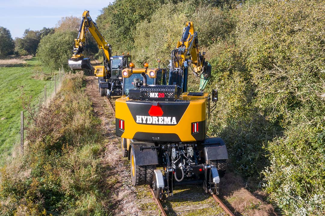 Hydrema MX20G Rail: The Perfect Rail Excavator for Rail Work
